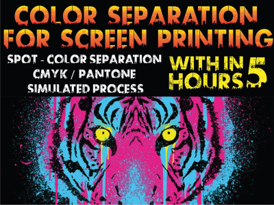 Color Separation |Simulated Process |CMYK for Screen Printing | Upwork