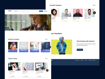 An eye catching UI/UX of the website | Upwork