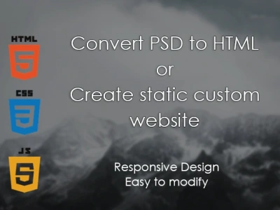 Your PSD converted to responsive HTML/Bootstrap | Upwork