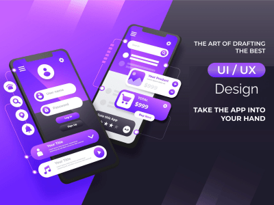 A advanced, customized, and pixel-perfect UI/UX design for your mobile ...