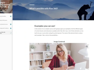 A 20-30 Minute E-learning Course Designed in Articulate Rise 360 | Upwork