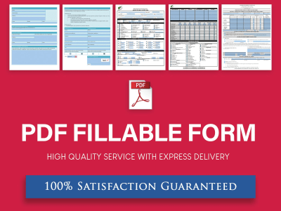 A Professional Fillable PDF Form | Upwork