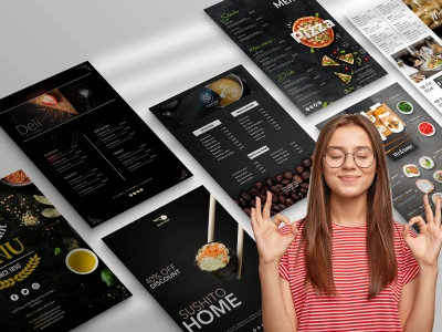 Creative professional food menu, restaurant menu | Upwork