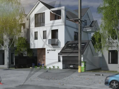 A 3D model and realistic exterior rendering | Upwork