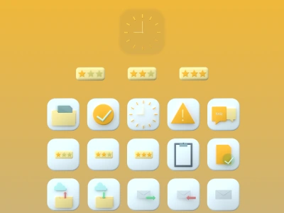 Beautiful 3D icon set | Upwork