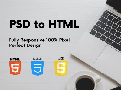 PSD, Figma, Adobe XD to fully responsive HTML5, CSS3, BOOTSTRAP, JS website | Upwork