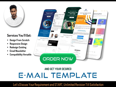 Design email template responsive, clickable HTML email signature | Upwork