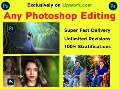 Photoshop editing & Fantastic Graphic design services | Upwork
