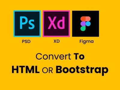 Figma/PSD/XD to Pixel-perfect Responsive/Bootstrap HTML | Upwork