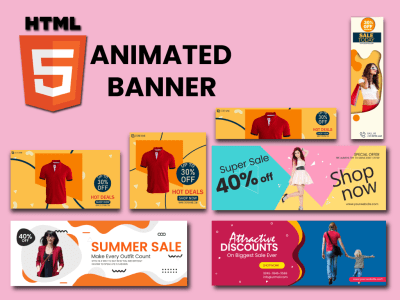 HTML5 animated display ads for Google Ads or GIF for social media post ...