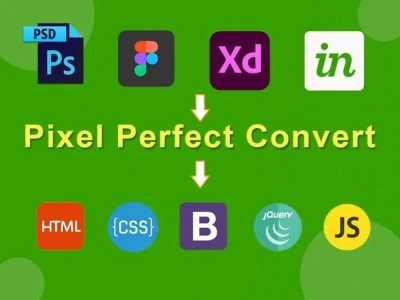 Your design PSD, Figma, Adobe XD To HTML, CSS, Bootstrap, jQuery, JS | Upwork