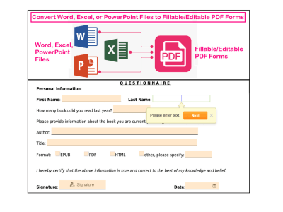 Editable PDF Forms, create fillable, design and edit PDF forms | Upwork