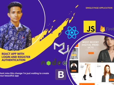 A fantastic website by React js | Upwork