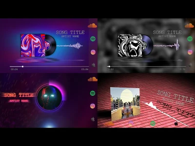 Awesome audio react visualizer and album cover for your music | Upwork