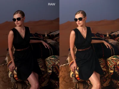 A professionally retouched model photo | Upwork