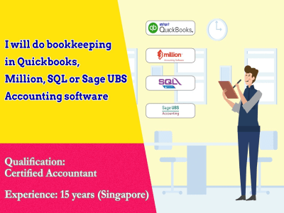 Accounting & Bookkeeping using QuickBooks, Million, SQL or Sage UBS ...