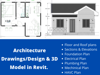 Architecture Drawings/Design & 3D Model in Revit. | Upwork
