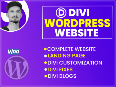 Divi |Divi Theme |Divi WordPress|Divi Expert |Divi Developer |Divi Designer | Upwork