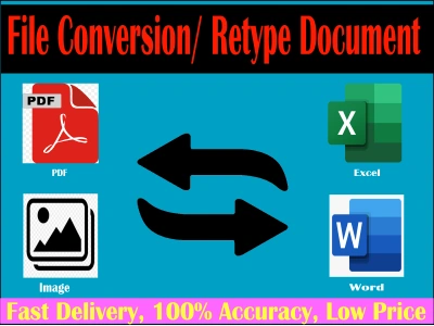 File Conversion or Retype Document with 100% accuracy | Upwork