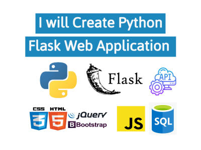 Python flask web application with API in HTML CSS JavaScript and Bootstrap | Upwork