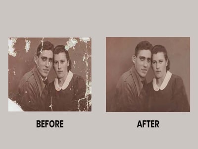 Damage photo restoration,repair and enhancing | Upwork