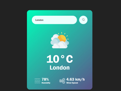 A Weather Application used to check Weather of a different cities ...