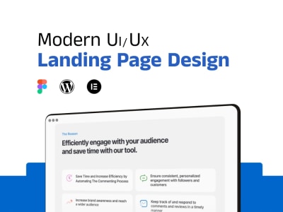 A UI Design of a Landing Page in FIGMA | FIGMA Development | Upwork