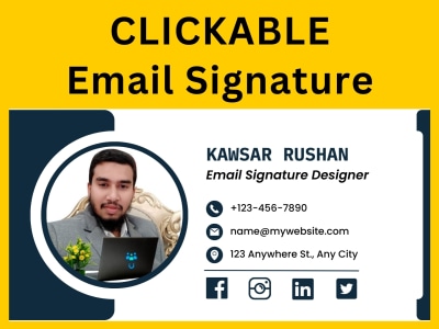 A clickable HTML email signature for Gmail, Outlook | Upwork