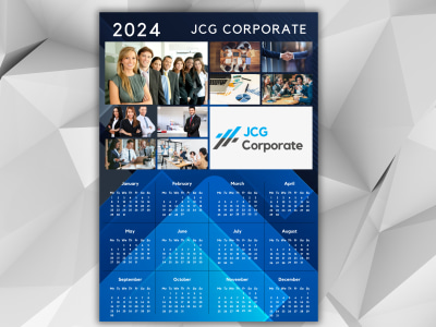 A printable company calendar, business card and flyer design | Upwork