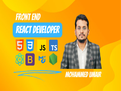 A Frontend Developer for your Website | Frontend Development | React ...