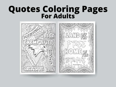 Custom adult quotes coloring pages for amazon KDP | Upwork