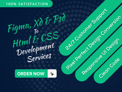 Your zeplin, figma, xd and psd design into html css with bootstrap | Upwork