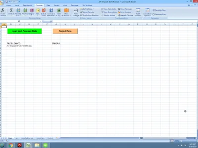 A custom macro-enabled Excel spreadsheet to load and process your data ...