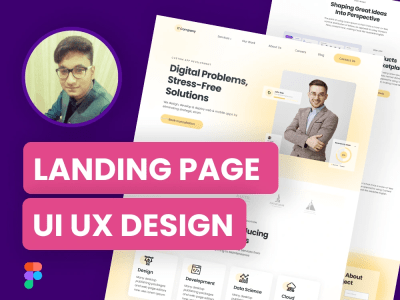 Landing Page UI/UX Design in Figma for Lead Generation | Upwork