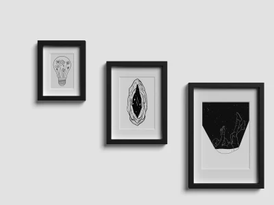 A B&W line illustration | Upwork