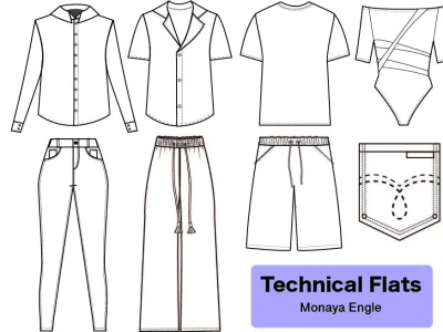 Professional Technical Flats | Fashion Illustrations | Technical ...