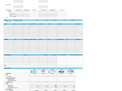 An EXCEL template for MORTGAGE broking (loan processing) w/