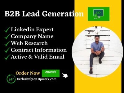 B2b lead generation and web research | Upwork