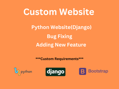 A dynamic website with complete backend using python and Django | Upwork