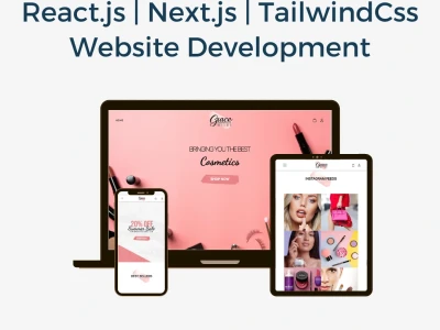 An optimized React | Next.js website with Tailwind CSS | Upwork
