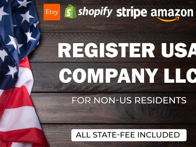 Register US llc company for non USA residents, Irs ein tax id | Upwork