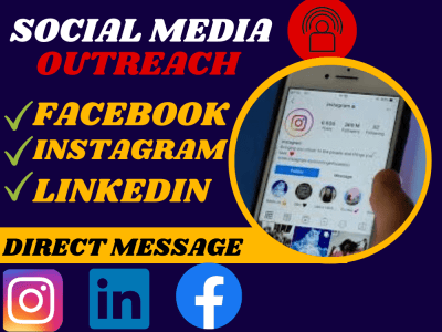 Facebook, Instagram and Linkedin outreach & DMS Organically | Upwork