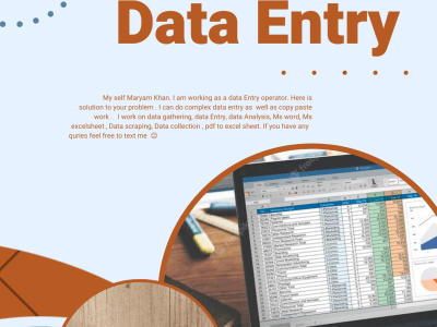 A perfect and accurate data Entry | Upwork