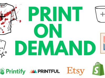 Specialized etsy store setup, management and print on demand service ...