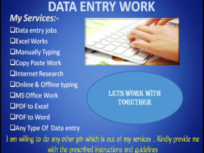 Accurate data entry, copy paste files | Upwork