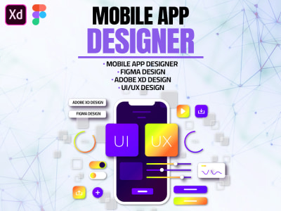 Mobile App Designer | Figma design| Adobe xd design | UI/UX design | Upwork