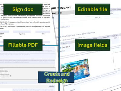 Create and redesign fillable, writable, editable pdf | Upwork