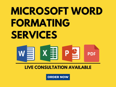 Services to format, design, edit, create, and fix Microsoft Word ...
