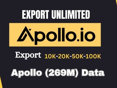 Unlimited data export by apollo | Upwork