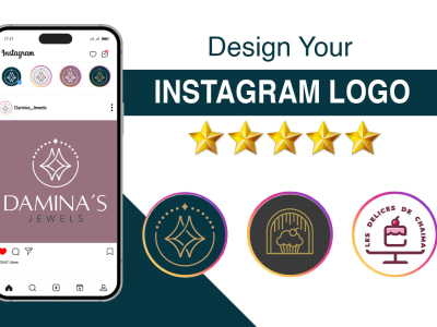 Luxury, modern and minimalist instagram logo in 24h | Upwork